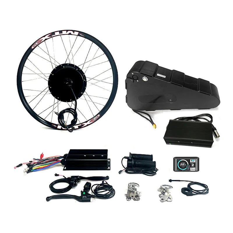 MXT RIM 3000W Ebike Conversion kit with UKC1 screen and triangle BATTE ...