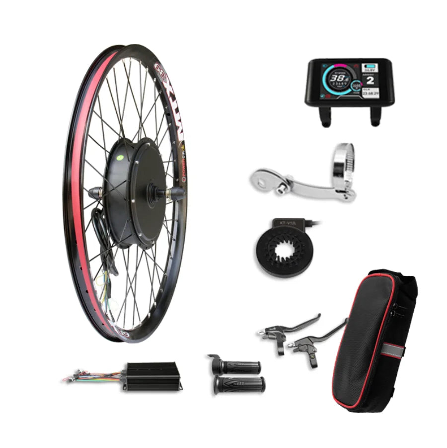 MXT RIM 3000W Ebike Conversion kit with UKC1 screen and triangle BATTE ...